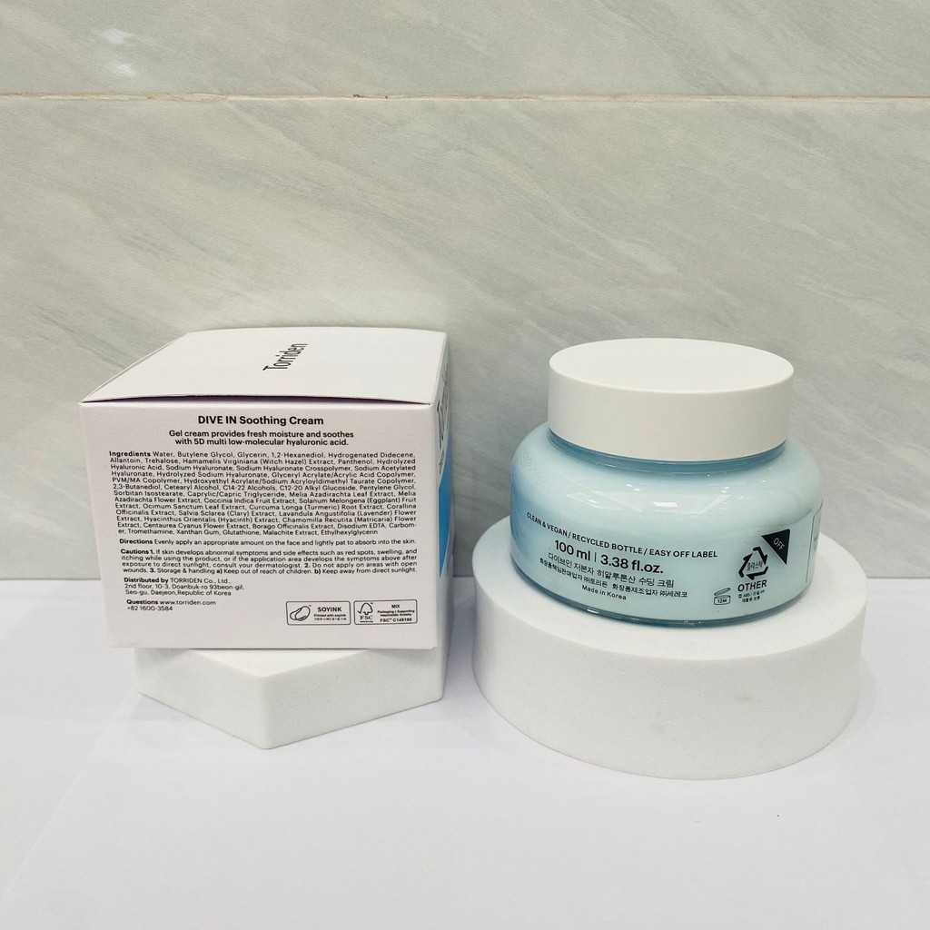 Torriden Torriden Creme Baixo Ácido Hialurônico Molecular Gel Creme ...