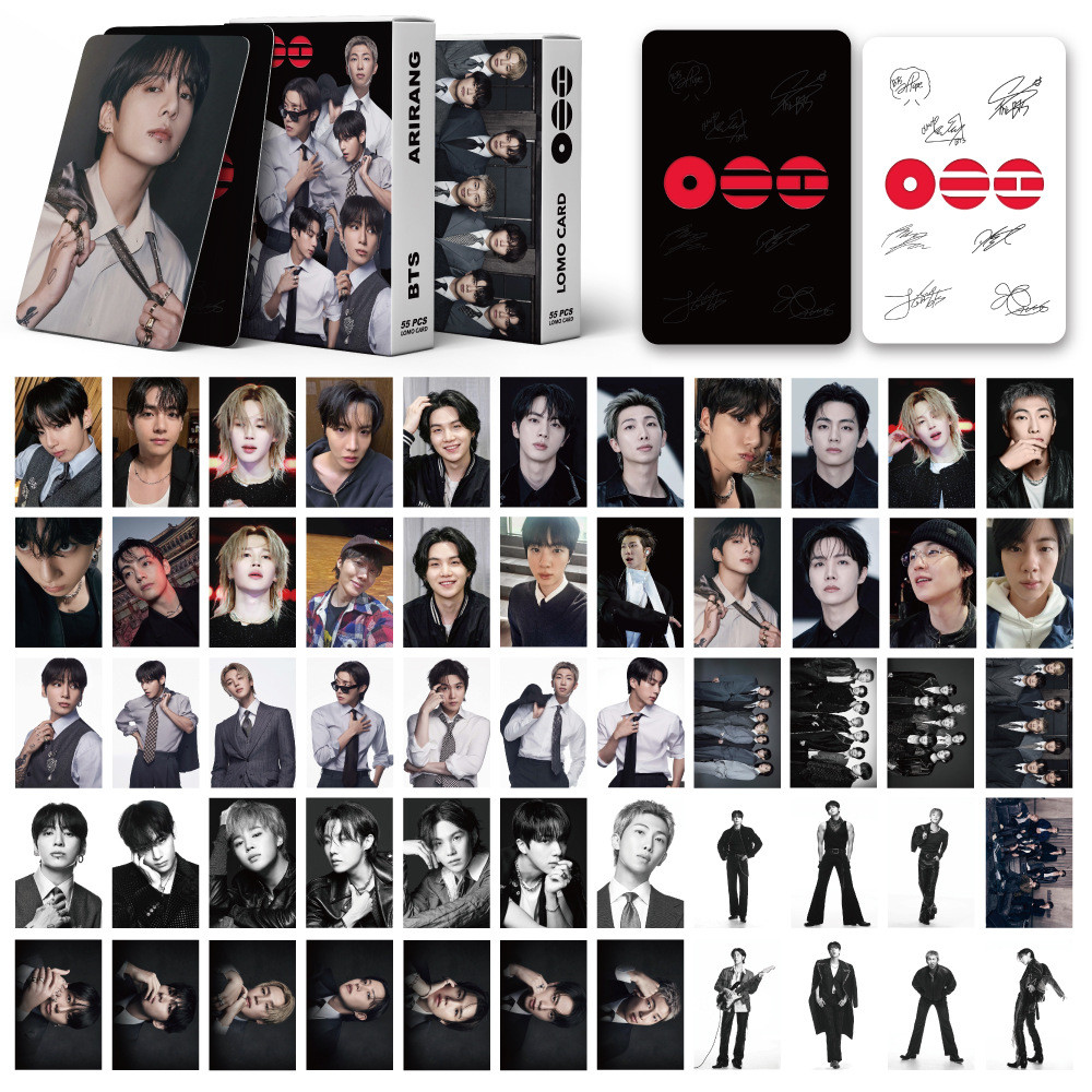 KPOP 55pcs/box BTS 5o ARIRANG Photocards LOMO Cartão De Coleção De ...