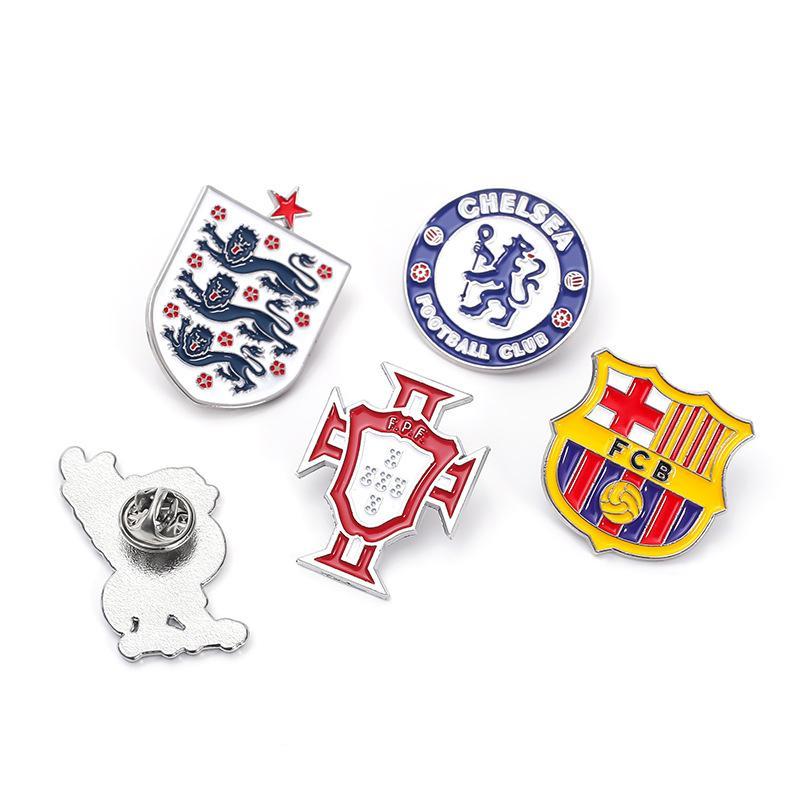 Broches De Futebol De Metal , Designs Reais De Madrid , AC Milan ...
