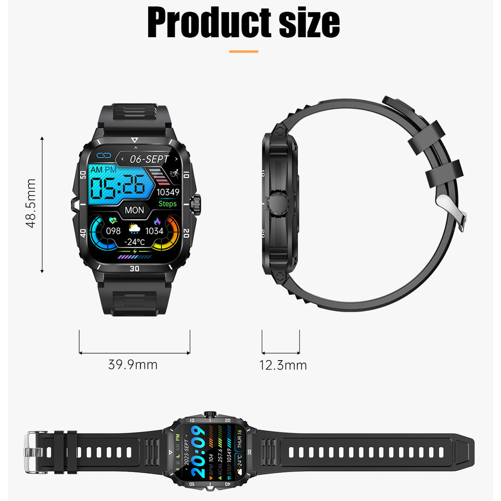 2025 Novo Estilo Original Smartwatch Relógio Inteligente KT71 Ultra 1. ...