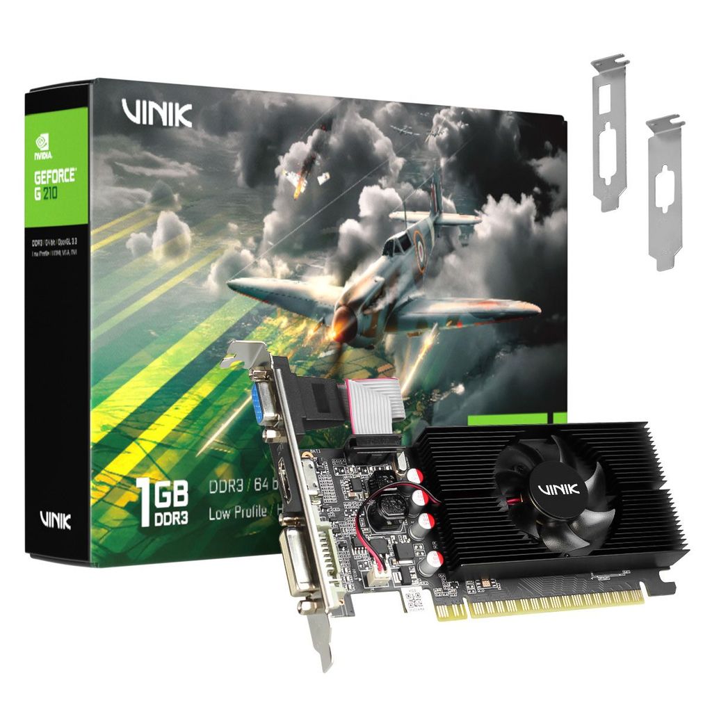 Gpu Nvidia Geforce G 210 1Gb Ddr3 64 Bit Vinik Low Profile Single Fan ...