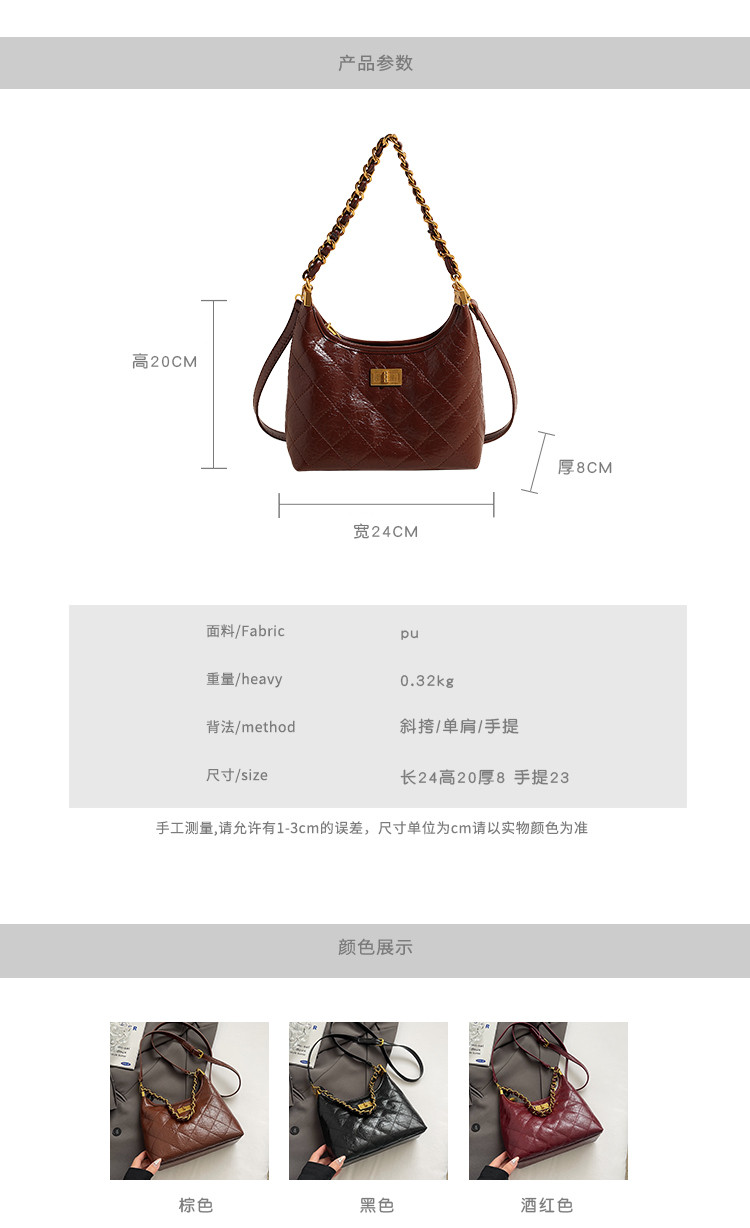 High-End nicho Design saco feminino 2025 novo estilo moda um ombro ...