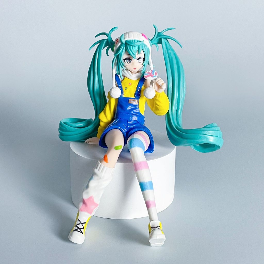 Ornamento De Modelo Estilo Miku Candy Hatsune E Trevo Para Escritório ...