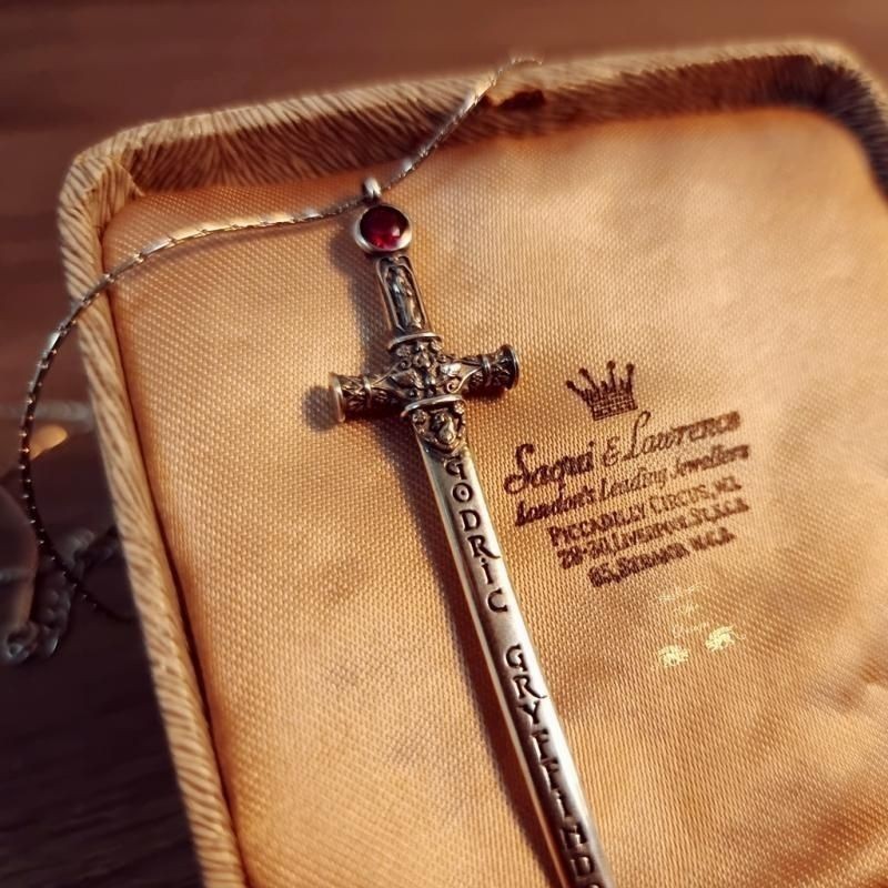 Colar Com Pingente De Cobre Branco Da Espada Grifinória Harry ...