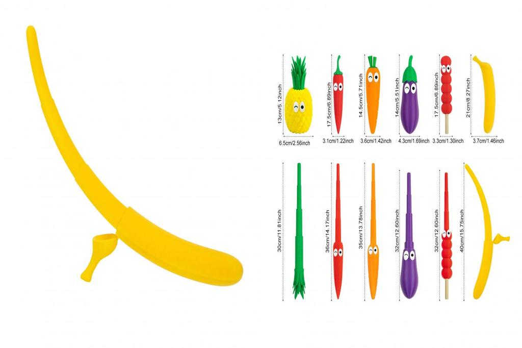 Children Imaginative Play Banana Wand Telescoping 3d Printed Fruit ...