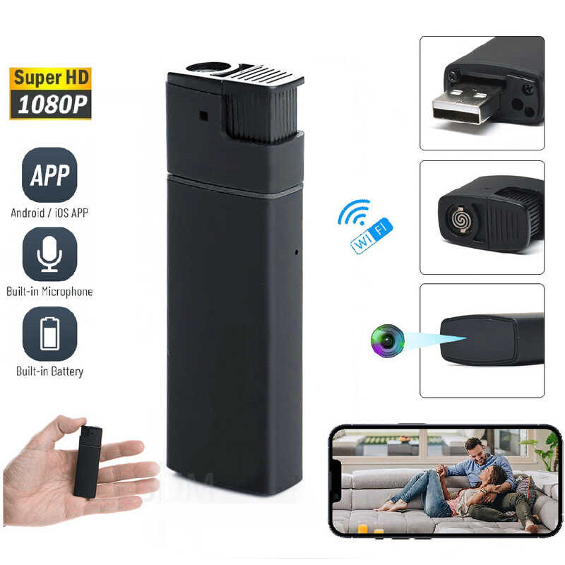 JDM Mini Câmera Wi-Fi Espião Escondida Gravador De Vídeo Carregador USB ...