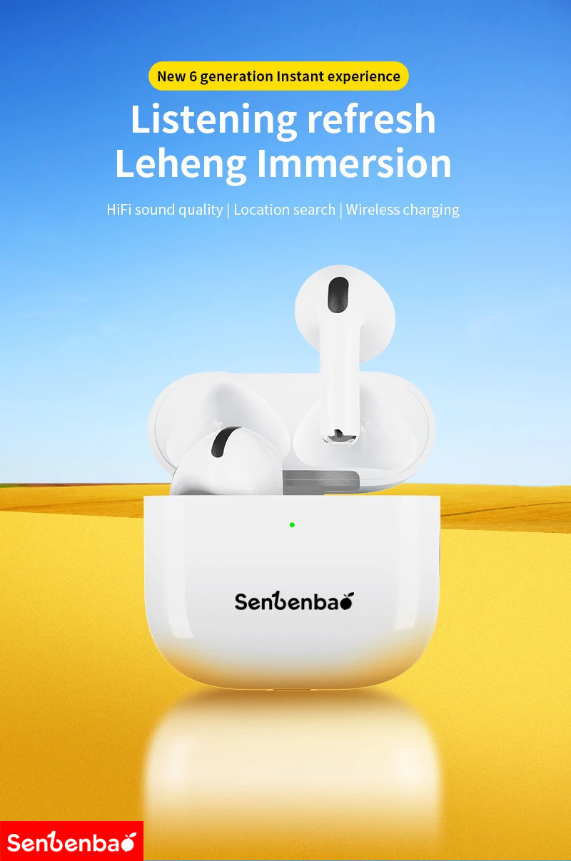 Senbenbao S07 Fone De Ouvido Original Sem Fio Bluetooth Controle Toque ...