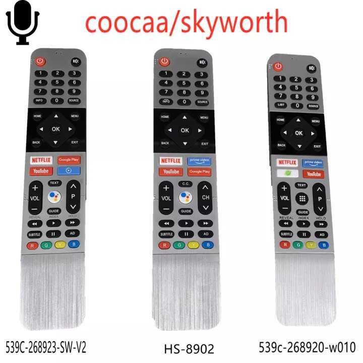 Voz Cocaa Skyworth Smart TV Controle Remoto TB5000 , UB5100 , UB5500 ...