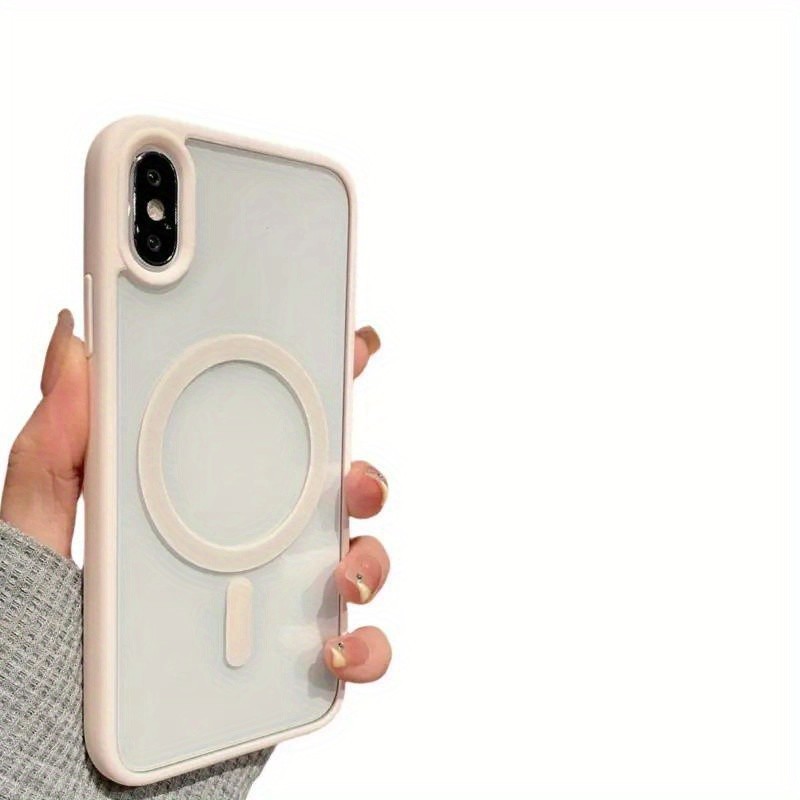Capa De Carregamento Sem Fio Luxuosa Para Iphone X XS XR Max Magnética ...