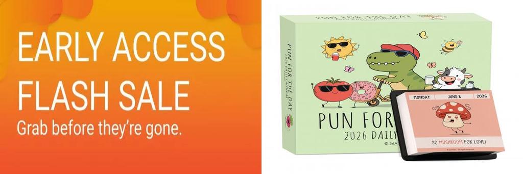 Tear-off Calendar Humor 2026 Pun – 365 New Funny Jokes Puns Compact ...