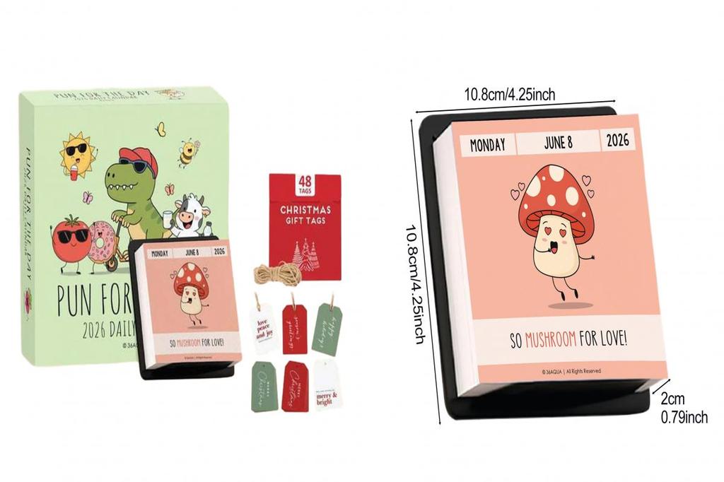 Tear-off Calendar Humor 2026 Pun – 365 New Funny Jokes Puns Compact ...