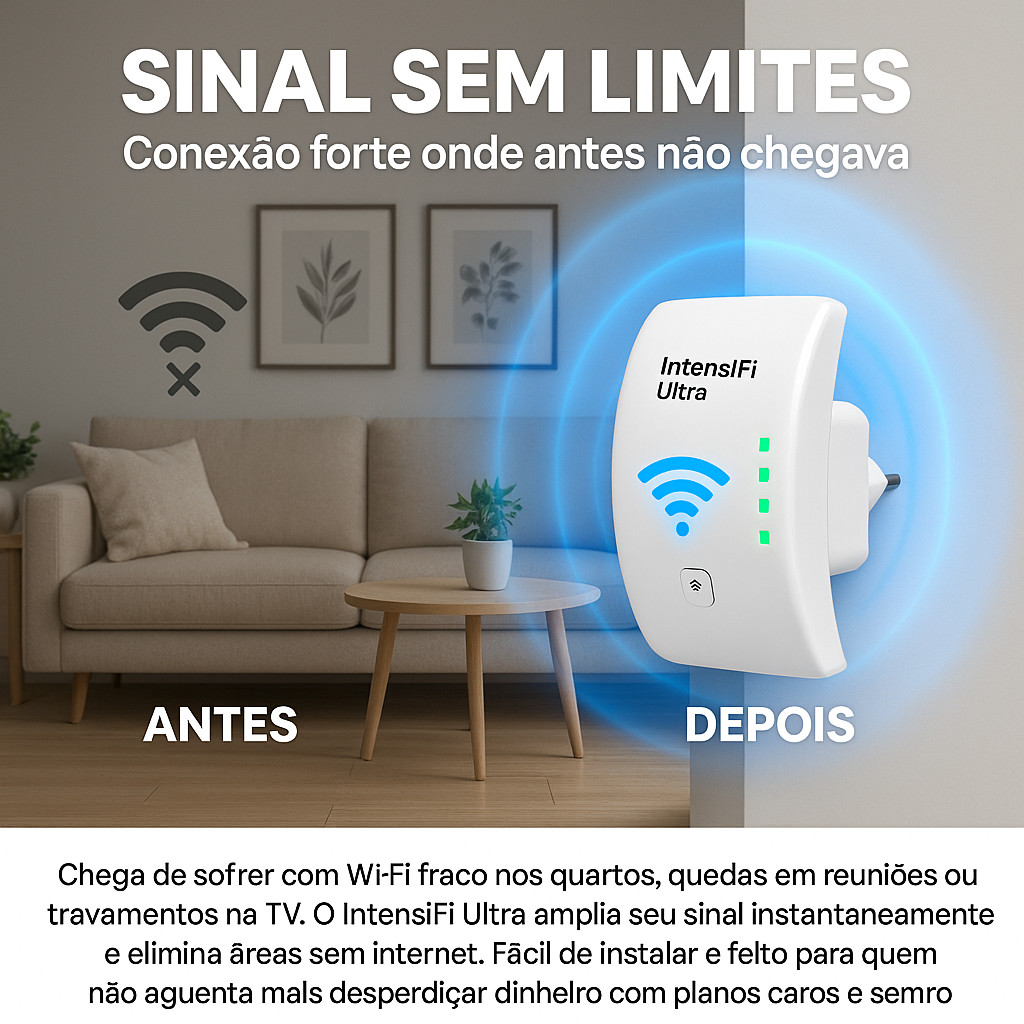 Repetidor de Sinal Wi-Fi - Bivolt Banda Larga Rede Modem | Shopee Brasil