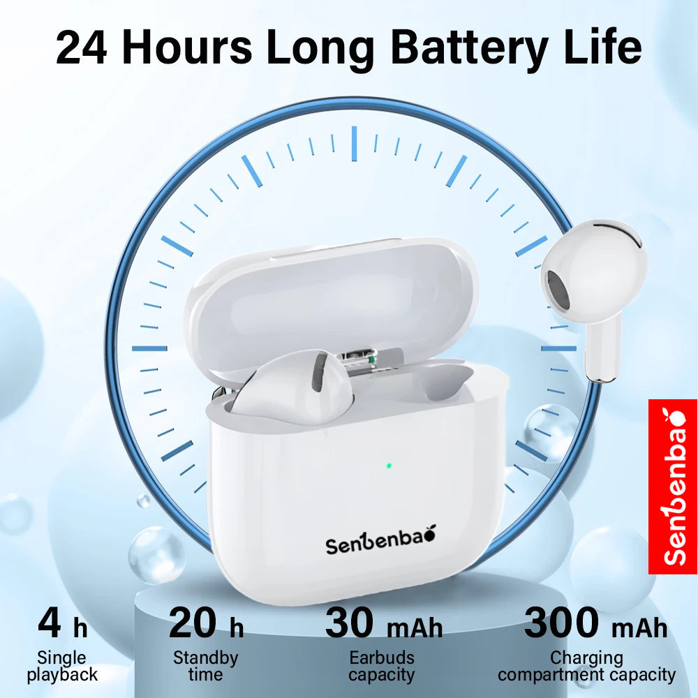 Senbenbao S07 Fone De Ouvido Original Sem Fio Bluetooth Controle Toque ...