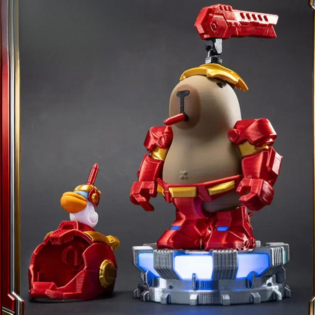 [Autêntico] Figura de Capivara do Homem de Ferro no Mesmo Estilo de ...