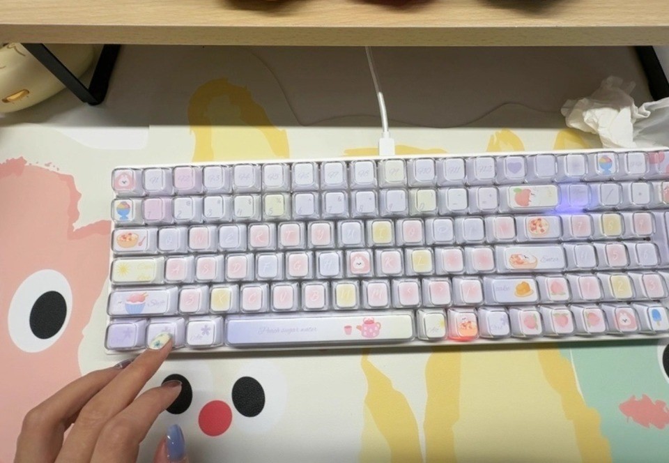 Sagu Pudding Keycaps 120 Teclas KDA Profile PBT PC Wooting Aula F75 ...