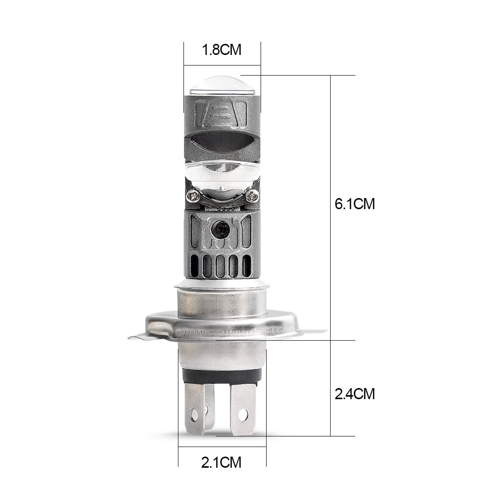 Novo Farol LED Para Motocicleta , H4 H6 P15D Mini Lente De Projetor ...
