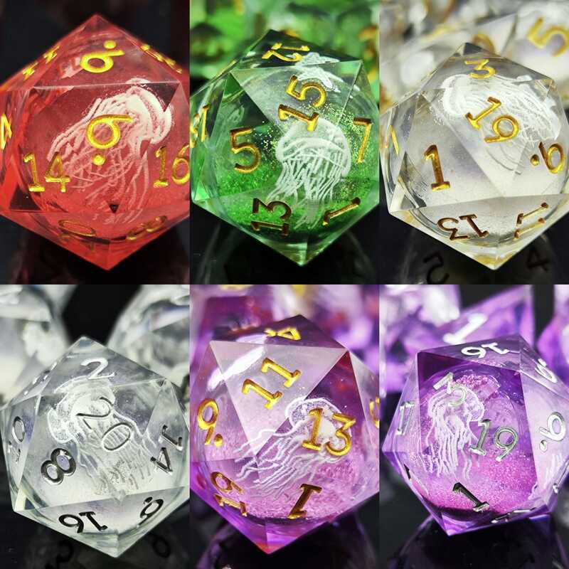 Glitter Dice Medusa Cthulhu Running Team DND Dungeons and Dragons Multi ...