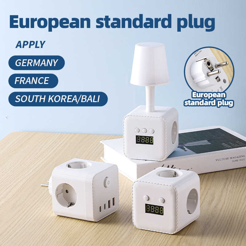 Padrão europeu novo produto cubo rubik LED Night Light conversor USB ...