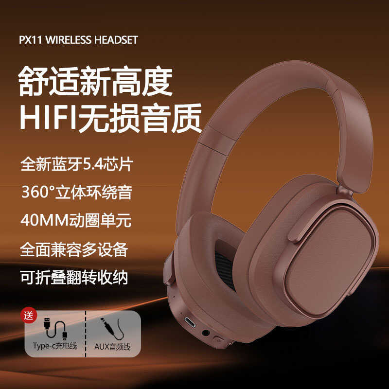 Comércio exterior PX11 ANC fone de ouvido Bluetooth Gaming 5.4 Earmuffs ...