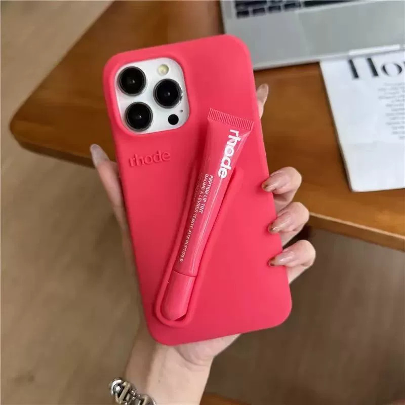 Capa De Telefone De Silicone Gloss Lip Rhode Para 14 Plus À Prova De ...