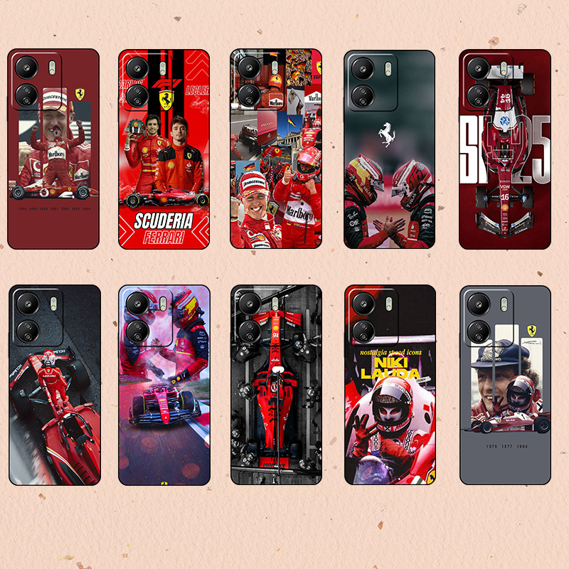 Para Xiaomi redmi K40 K60 K70 Nota 7 8 Pro Scuderia Ferrari Caso De Telefone Personalizado ...