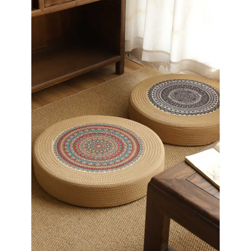 Estilo japonês Futon almofada Bay janela varanda Tatami casa engrossado ...