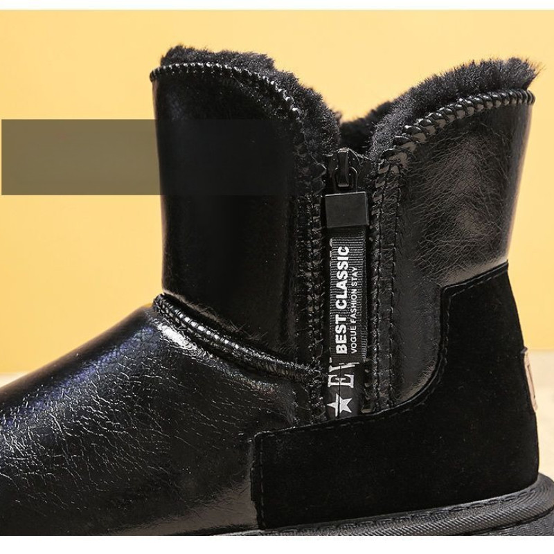 IELGY 2025 Botas Femininas De Neve Novo Estilo Engrossado Cano Médio ...