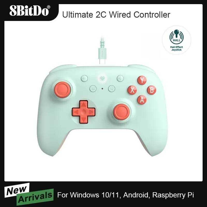 8BitDo Ultimate C/2C Controlador De Jogo Com Fio Gamepad Joystick Para ...