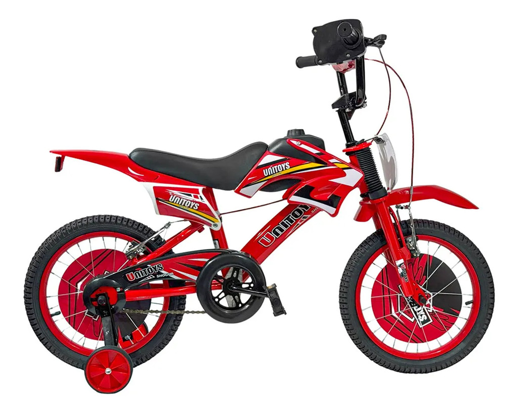 BICICLETA BIKE MOTO CROSS VERMELHA ARO 16 | Shopee Brasil