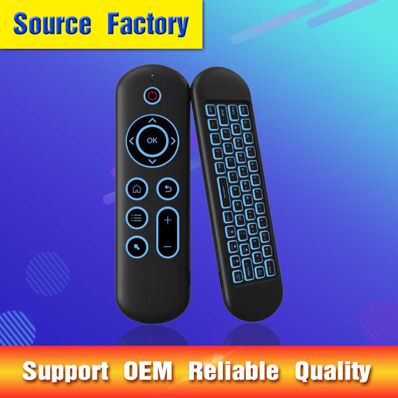 M5 Air Flying Mouse controle remoto Bluetooth + 2.4G Luz de fundo de ...