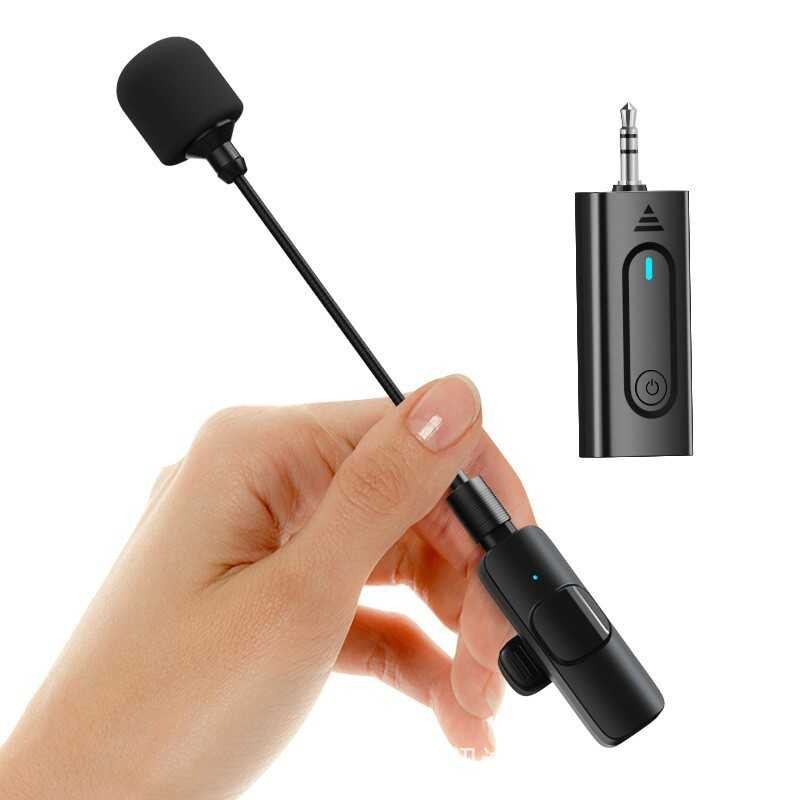 Microfone de lapela sem fio 2.4G dedicado para professor, um para dois ...
