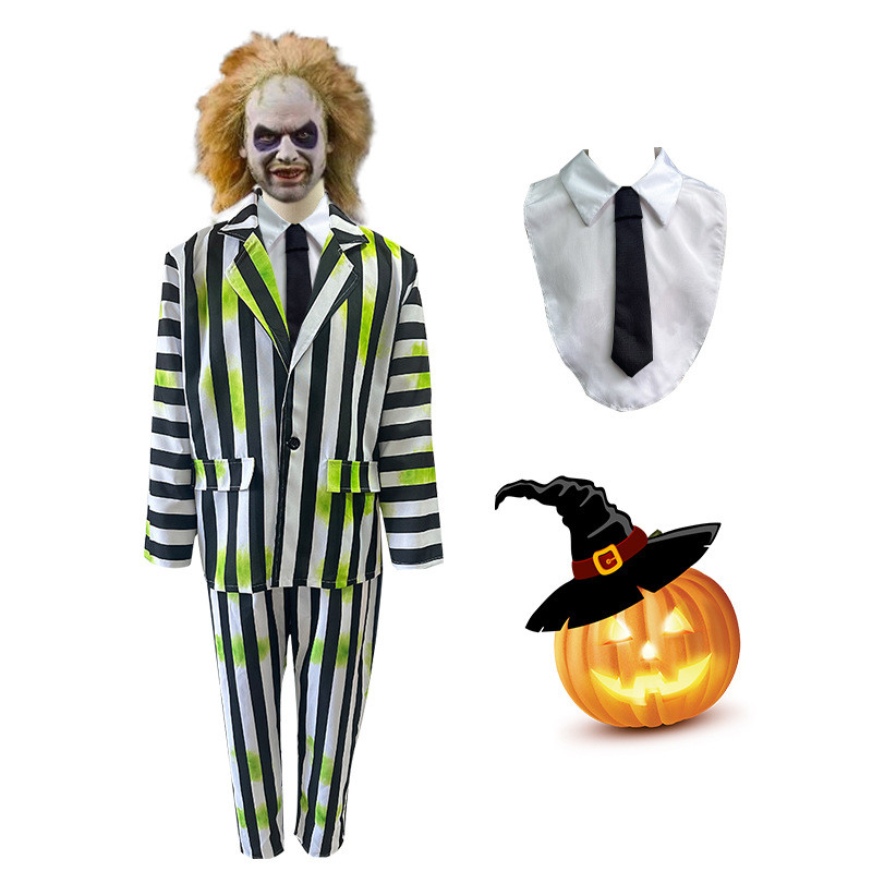 Fantasia de Halloween COS Beetlejuice O Grande Mago do Submundo Filme ...