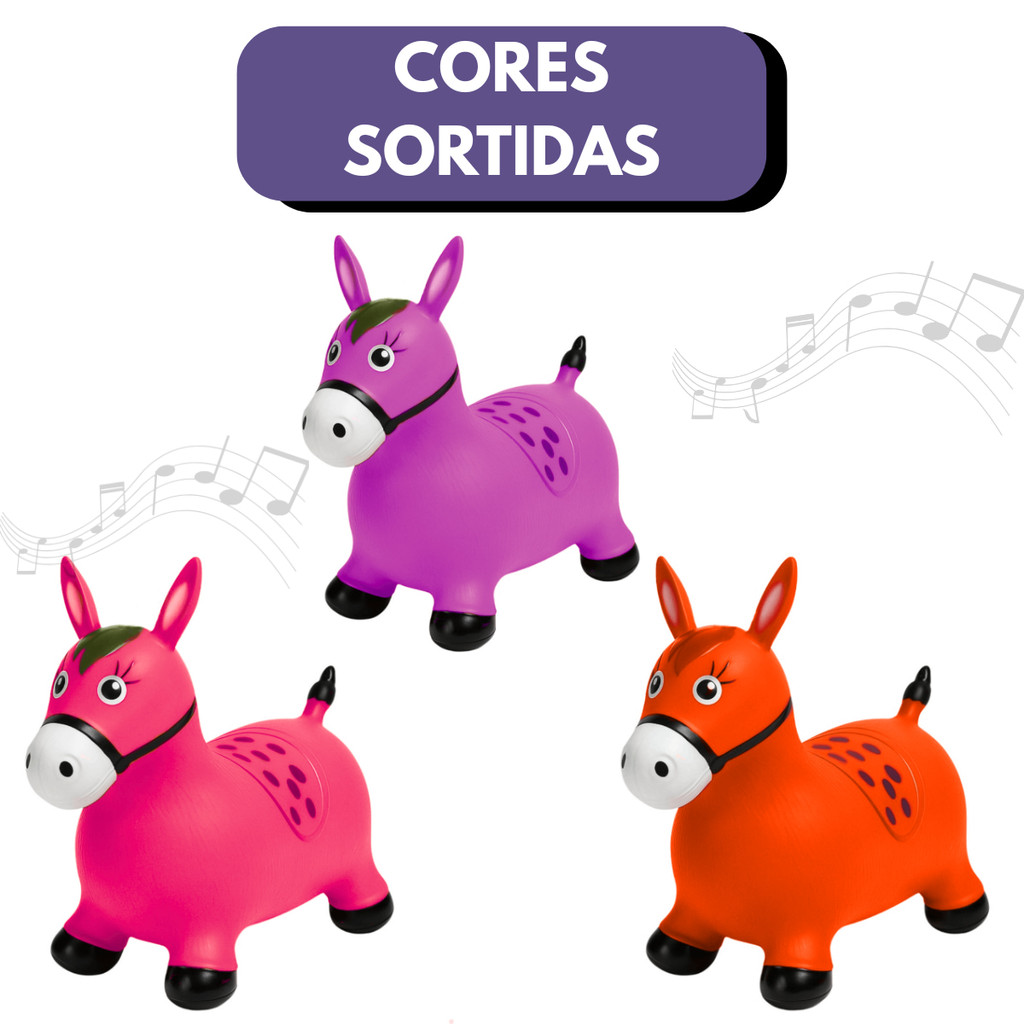 Cavalinho Pocotó Upa Upa Infantil Grande Inflável Emborrachado c ...