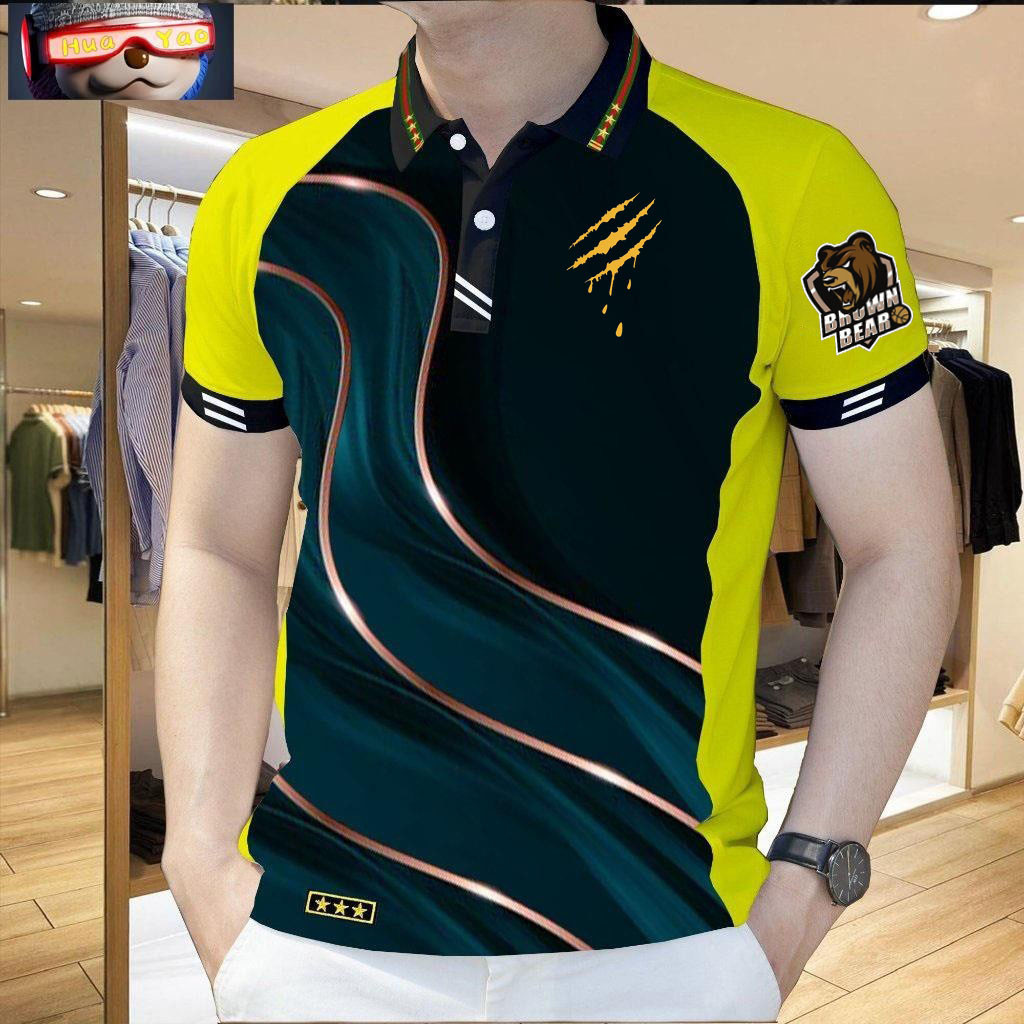 Camisa Polo De Moda Masculina De Verão , Coreana Elegante-PL198 ...