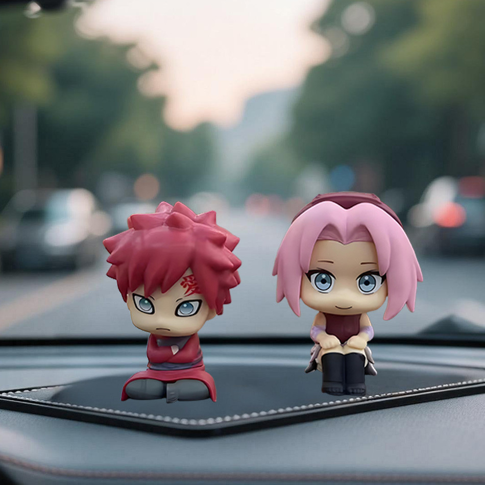 Anime Naruto Bonito Sakura Haruno Gaara Sentado Postura Dos Desenhos ...