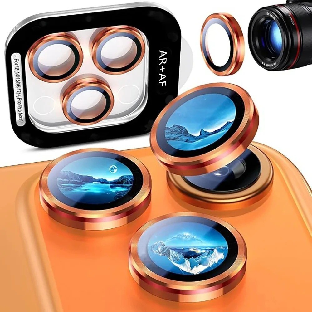 Protetor De Lente De Câmera Cosmic Orange Para iPhone 17 16 15 14 13 12 ...