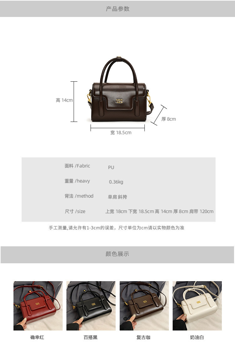 Retro bolsa de mão feminina 2025 outono inverno novo estilo moda All ...