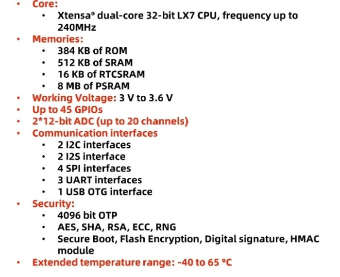 ESP32S3 NANO ESP32-S3 WROOM N16R8 CAM Placa De Desenvolvimento WiFi ...