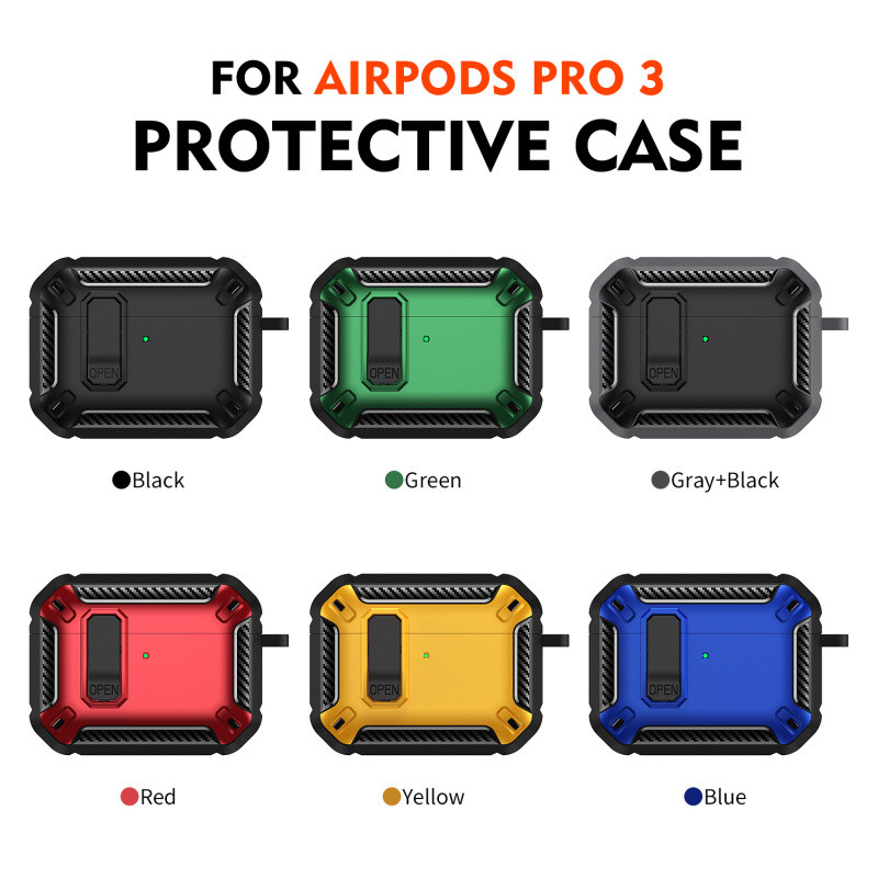 Com Trava De Segurança Capa Para Airpod Airpods Pro3 2025 4 Anc Pro 3 2 ...