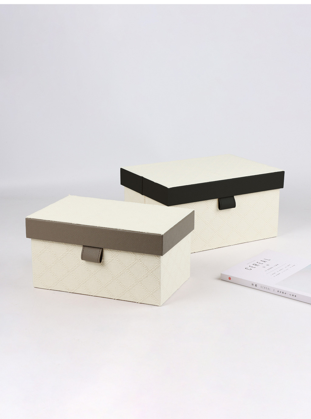 Apenas-moderno simples High-End couro tecelagem cor lisa estilo ...