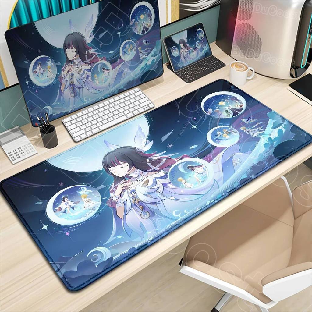 2026 Novo Kawaii Genshin Impacto Columbina Mouse Pad Jogos Bloqueio ...