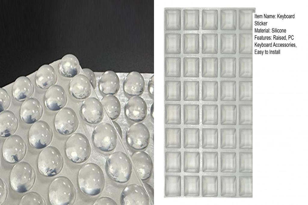 [FM] Capa Ergonômica Para Teclado Adesivos Adequados Unhas 36/40/64/100 ...