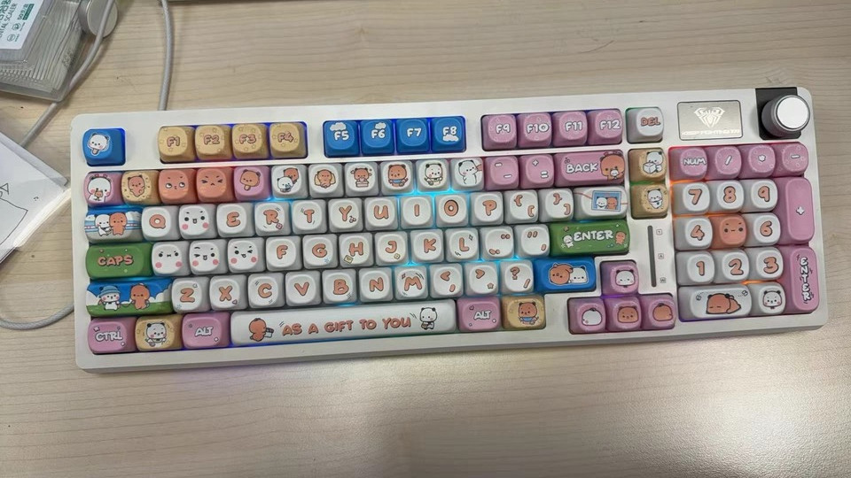 Bu Yi Er Keycaps 120 + Teclas MOA/Cherry Profile PBT Wooting Aula F75 ...