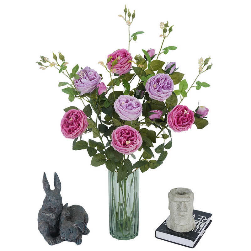 Simulação 3 cabeças hidratante Austin rosa sentir Curling rosa flor ...