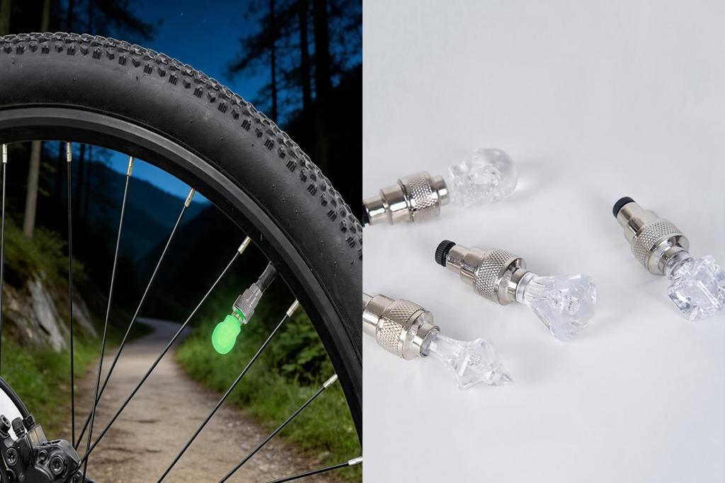 Dynamic Sensing Tire Lamp Waterproof Valve Light 2/4pcs Bike Lights Led ...