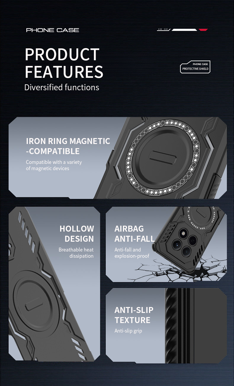 Lenuo Capa Magnética Para Xiaomi Poco M8 M6 Pro 4G X5 X7 De ...