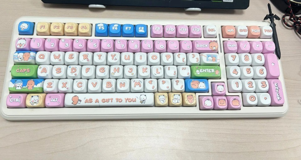 Bu Yi Er Keycaps 120 + Teclas MOA/Cherry Profile PBT Wooting Aula F75 ...