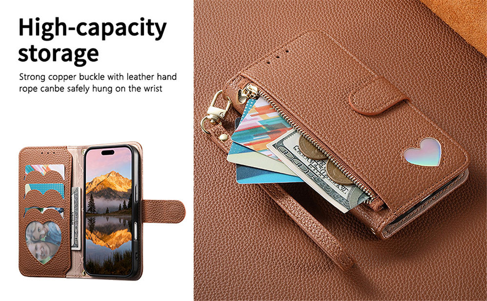 Capa De Couro Carteira Para iPhone Air 17 Pro Max 16 Plus 15 14 13 12 ...