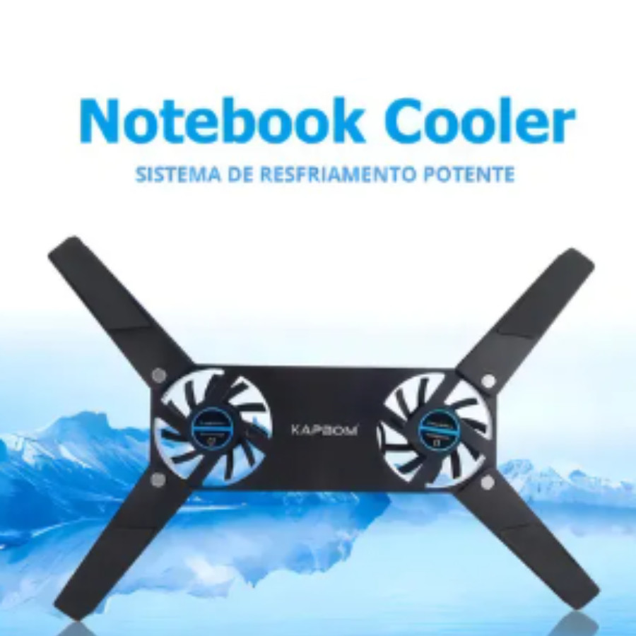 Cooler Usb Base Resfriador Portátil Notebook Aparelhos Modem Cor Preto ...
