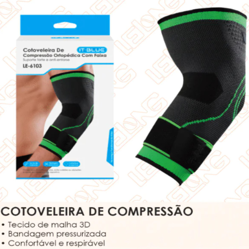 Cotoveleira Esportiva Tensor Ajustável – Alívio de Dor, Tendinite e ...